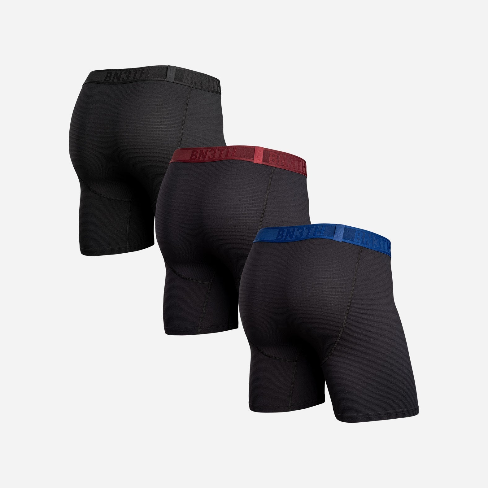 Pro Flex Boxer Brief: Black/Recovery/Rhubarb 3 Pack | BN3TH Underwear ...
