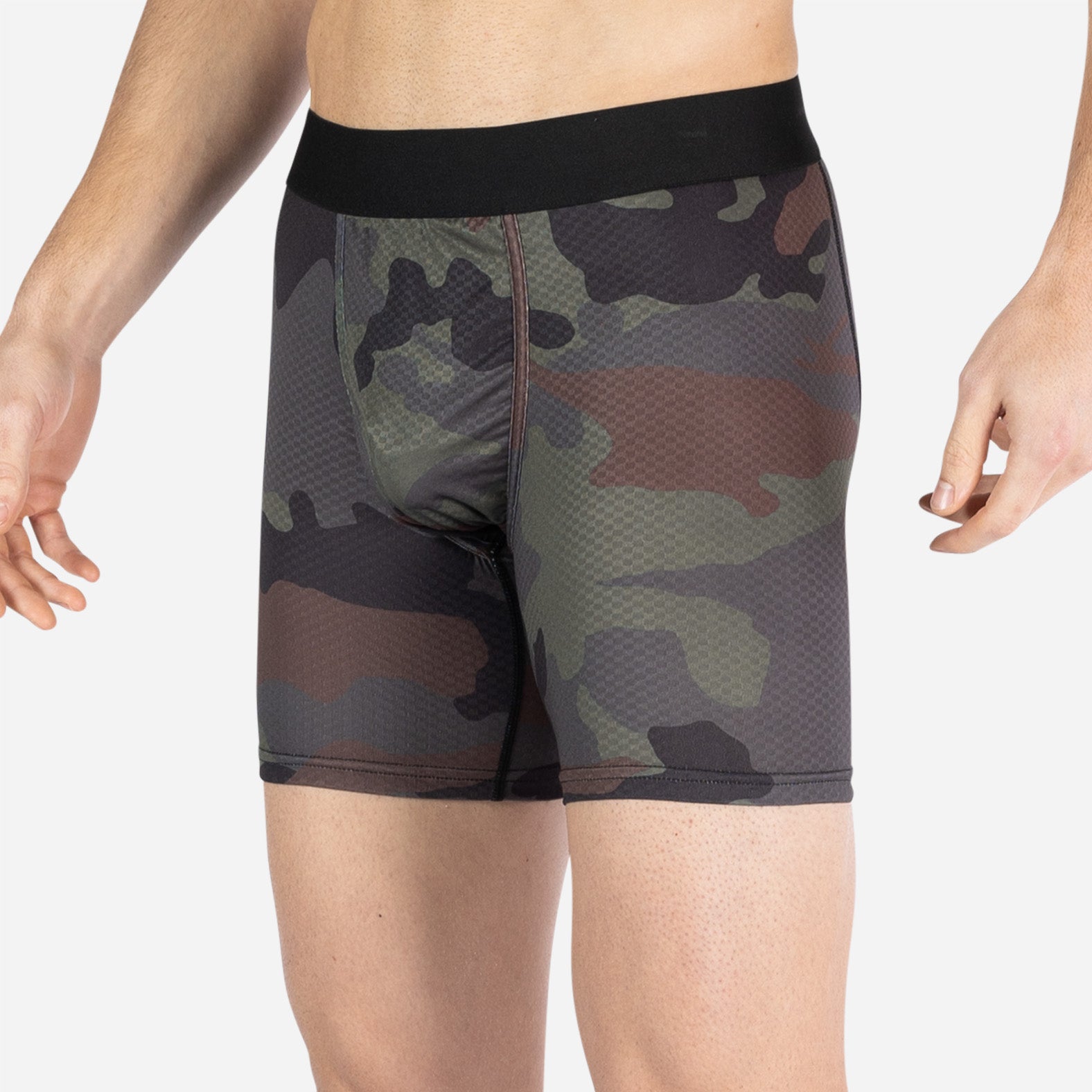 Pro Agua X Boxer Brief: Basecamp Camo Woodland | BN3TH Underwear – BN3TH.ca